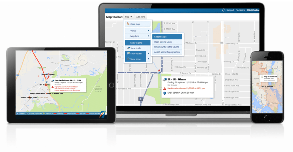 Tracking Maps | Fleetistics