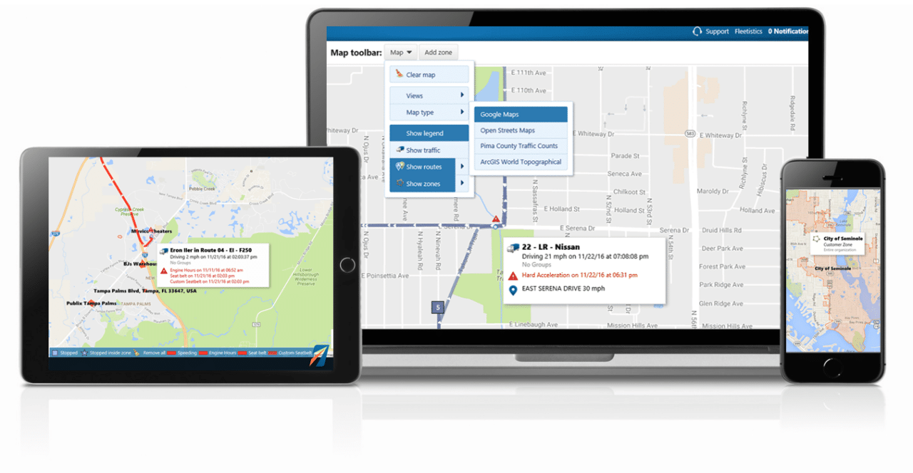 Tracking Maps | Fleetistics
