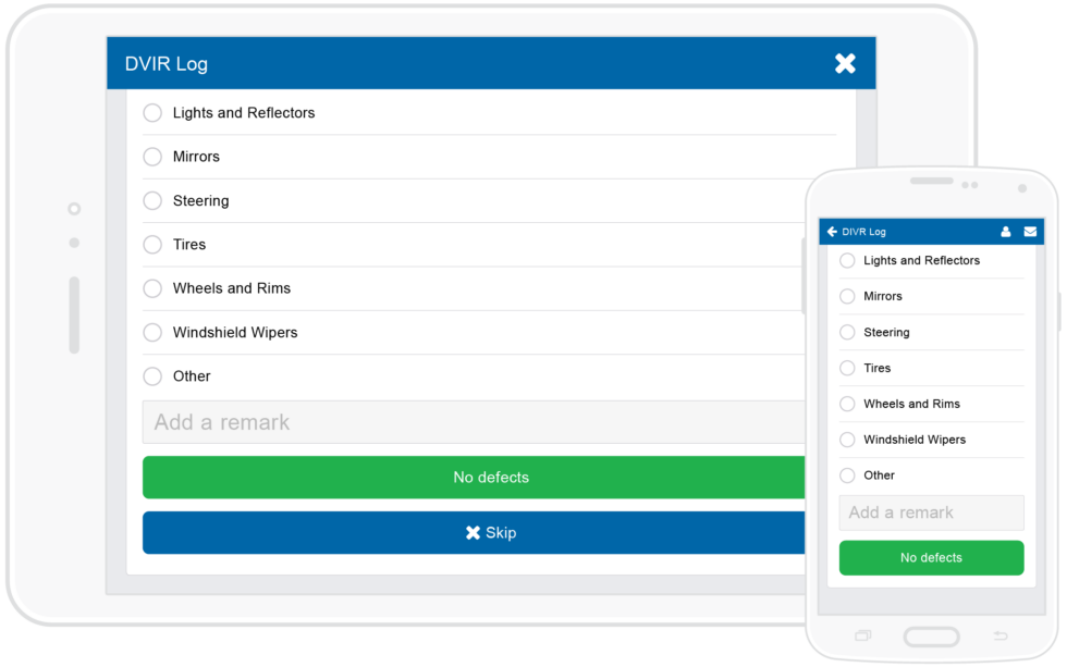 DVIR Vehicle Inspection App for Fast and easy documentation!